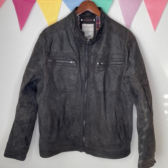 Angelo Litrico | Jackets & Coats | Angelo Litrico Brown Suede Leather ...
